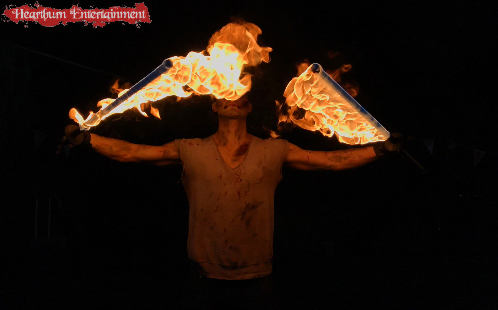 zombie fire performers! | Heartburn Entertainment